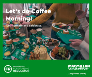 Coffee & cake | Support Macmillan Cancer Support | Maze Hair